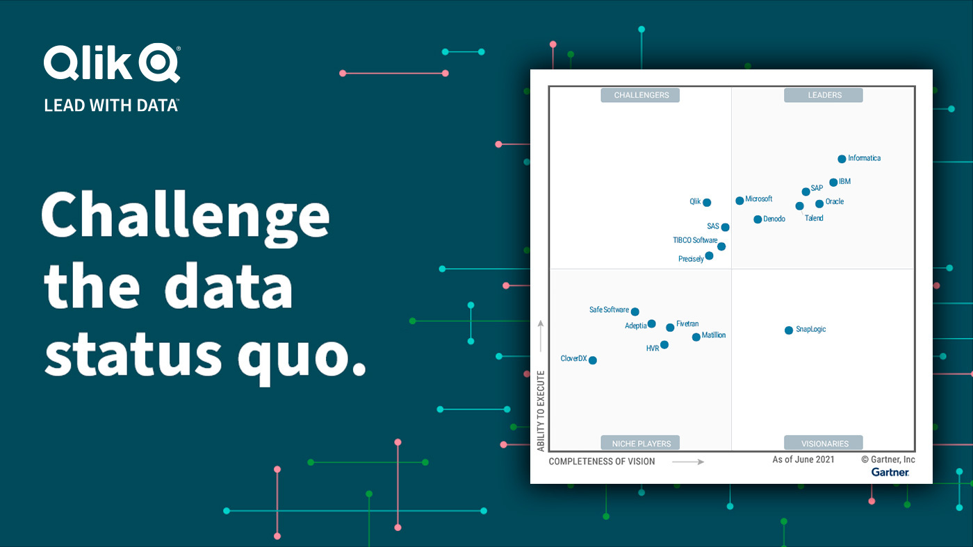 Qlik in the 2021 Gartner Magic Quadrant for Data Integration Tools ... Qlik in the 2021 Gartner Magic Quadrant for Data Integration Tools ...